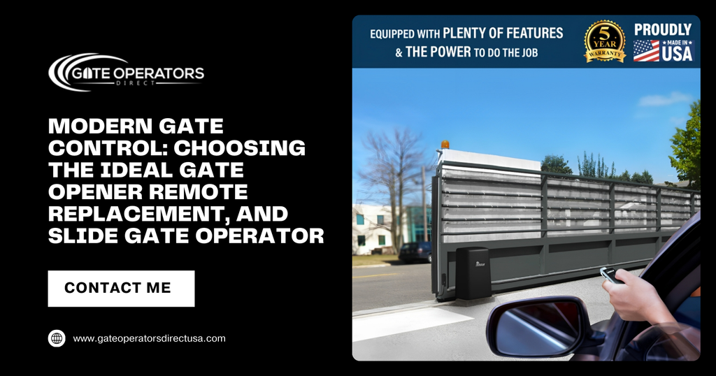 Gate Opener Remote Replacement & Eagle Sliding Gate Operators
